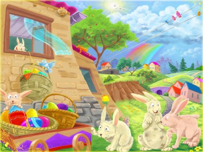 Happy Easter! jigsaw puzzle in Puzzle of the Day puzzles on ...