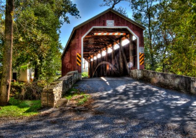 Lancaster Covered Bridge jigsaw puzzle in Bridges puzzles on ...