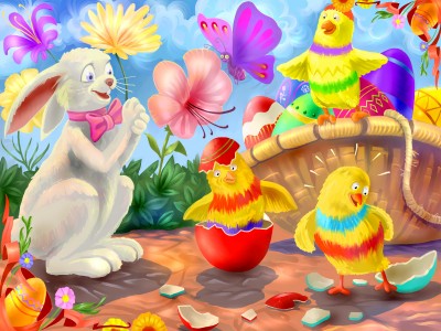 Happy Easter jigsaw puzzle in Puzzle of the Day puzzles on ...