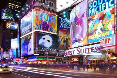 Broadway Show Billboards, Times Square, NYC jigsaw puzzle in Puzzle of ...