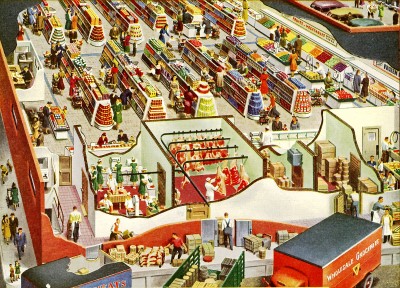 Behind the Scenes in a Food Market jigsaw puzzle in Food & Bakery ...