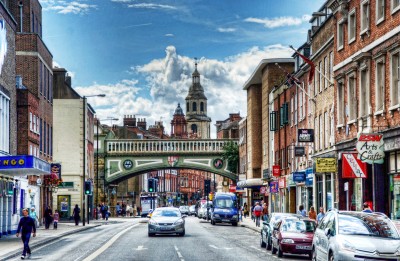 Foregate Street, Worcester, England jigsaw puzzle in Bridges puzzles on ...