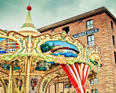 Carousel, Albert Dock, Liverpool jigsaw puzzle in Street View puzzles ...