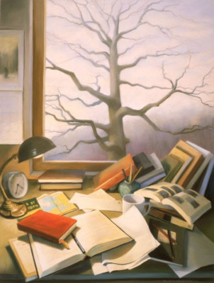 Study jigsaw puzzle in Krista Jepson Friday puzzles on TheJigsawPuzzles.com