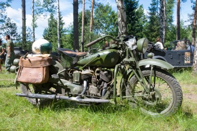 Military Motorcycle Indian Scout 741 B jigsaw puzzle in Cars & Bikes ...