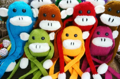 Colorful Homemade Monkeys jigsaw puzzle in Handmade puzzles on ...