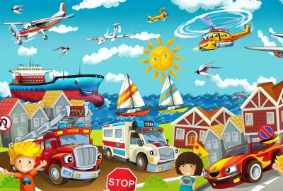 Cartoon Street jigsaw puzzle in Cars & Bikes puzzles on ...