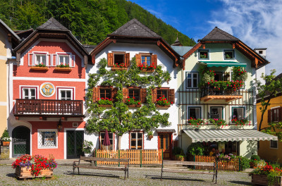 Hallstatt Alpine Village, Austria jigsaw puzzle in Street View puzzles ...
