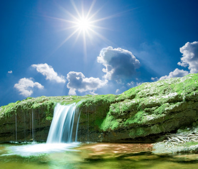 Small Waterfall jigsaw puzzle in Waterfalls puzzles on TheJigsawPuzzles ...