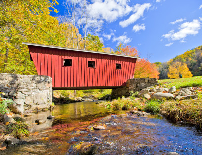 New England Covered Bridge jigsaw puzzle in Bridges puzzles on ...