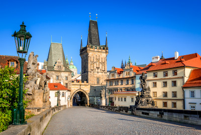 Charles Bridge, Prague, Czech Republic jigsaw puzzle in Bridges puzzles ...