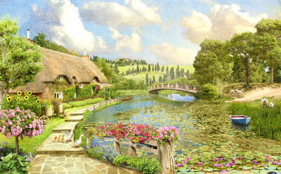 Rural Landscape Collage jigsaw puzzle in Puzzle of the Day puzzles on ...