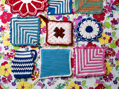 Crochet Pot Holders jigsaw puzzle in Handmade puzzles on ...