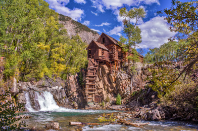Crystal Mill in Colorado jigsaw puzzle in Waterfalls puzzles on ...