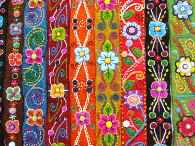 Colorful Peruvian Handicrafts jigsaw puzzle in Handmade puzzles on ...