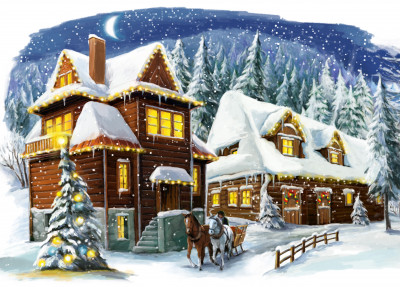 Winter Scene jigsaw puzzle in Puzzle of the Day puzzles on ...