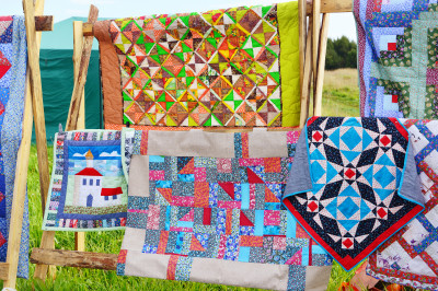 Colorful Patchwork Blankets jigsaw puzzle in Handmade puzzles on ...