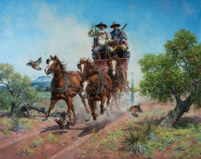 Quiel and Stagecoach jigsaw puzzle in Clarice Rinard puzzles on ...