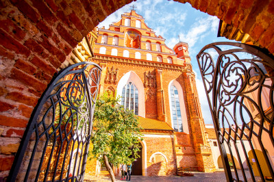 Francis of Assisi Church, Vilnius, Lithuania jigsaw puzzle in Street ...