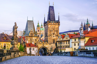 Charles Bridge in Prague, Czech Republic jigsaw puzzle in Bridges ...