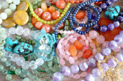 Gemstone Necklaces jigsaw puzzle in Handmade puzzles on ...