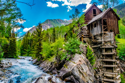 Crystal Mill, Colorado jigsaw puzzle in Waterfalls puzzles on ...