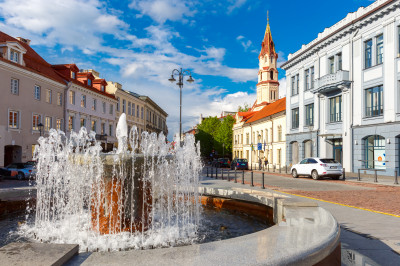 Vilnius Old City, Lithuania jigsaw puzzle in Waterfalls puzzles on ...
