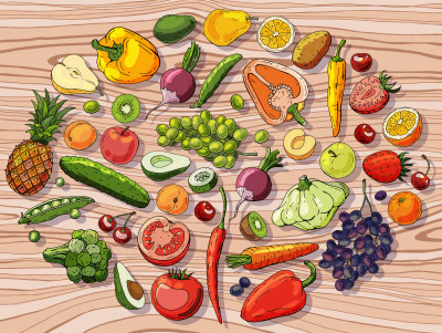 Fruits and Vegetables jigsaw puzzle in Fruits & Veggies puzzles on ...