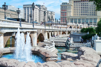 Manezh Square in Moscow, Russia jigsaw puzzle in Waterfalls puzzles on ...