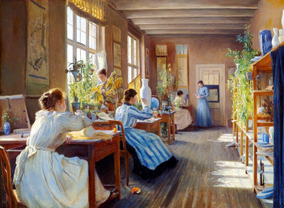 Women Decorating Porcelain jigsaw puzzle in Puzzle of the Day puzzles ...