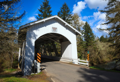 Hannah Bridge, Oregon, USA jigsaw puzzle in Bridges puzzles on ...