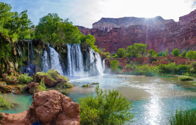Havasu Falls Trail, Grand Canyon jigsaw puzzle in Waterfalls puzzles on ...