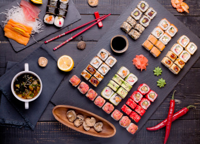 Sushi et Maki Set Puzzle en Nourriture et boulangerie puzzles sur ...