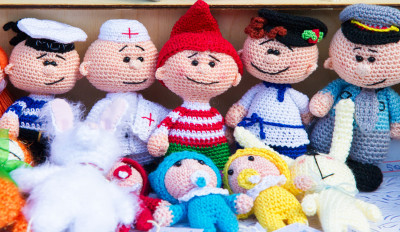 Rag Dolls at a Flea Market jigsaw puzzle in Handmade puzzles on ...