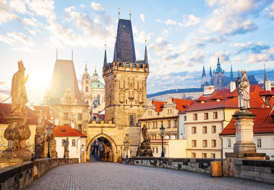 Charles Bridge, Prague, Czech Republic jigsaw puzzle in Bridges puzzles ...
