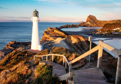 Castle Point Lighthouse, New Zealand jigsaw puzzle in Great Sightings ...