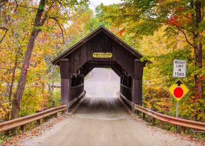 Emily's Bridge, Stowe, Vermont jigsaw puzzle in Bridges puzzles on ...