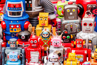 Toy Robot Collection jigsaw puzzle in Macro puzzles on TheJigsawPuzzles.com