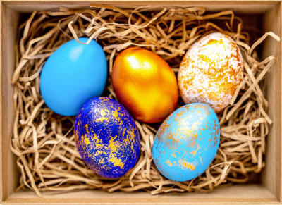 Colored Easter Eggs jigsaw puzzle in Puzzle of the Day puzzles on ...