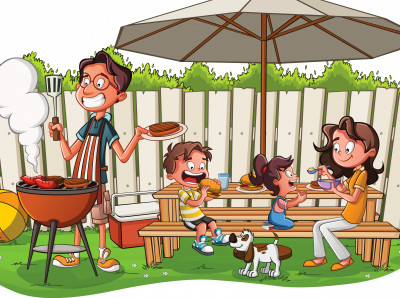 Barbecue in the Backyard jigsaw puzzle in Kids Puzzles puzzles on ...
