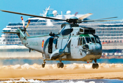 Helicopter Westland SH-3D/W in Malaga, Spain jigsaw puzzle in Aviation ...