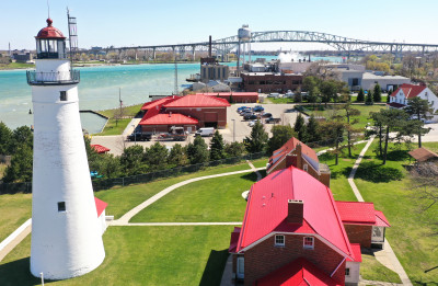 Lighthouse and Blue Water Bridge jigsaw puzzle in Great Sightings ...