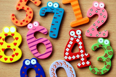 Colorful Numbers on a Wooden Table jigsaw puzzle in Macro puzzles on ...