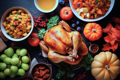 Thanksgiving Turkey Dinner jigsaw puzzle in Food & Bakery puzzles on ...