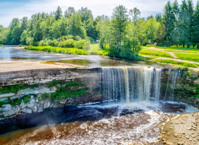 Jagala Waterfall, Estonia jigsaw puzzle in Waterfalls puzzles on ...