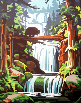 Waterfall in the Forest jigsaw puzzle in Waterfalls puzzles on ...