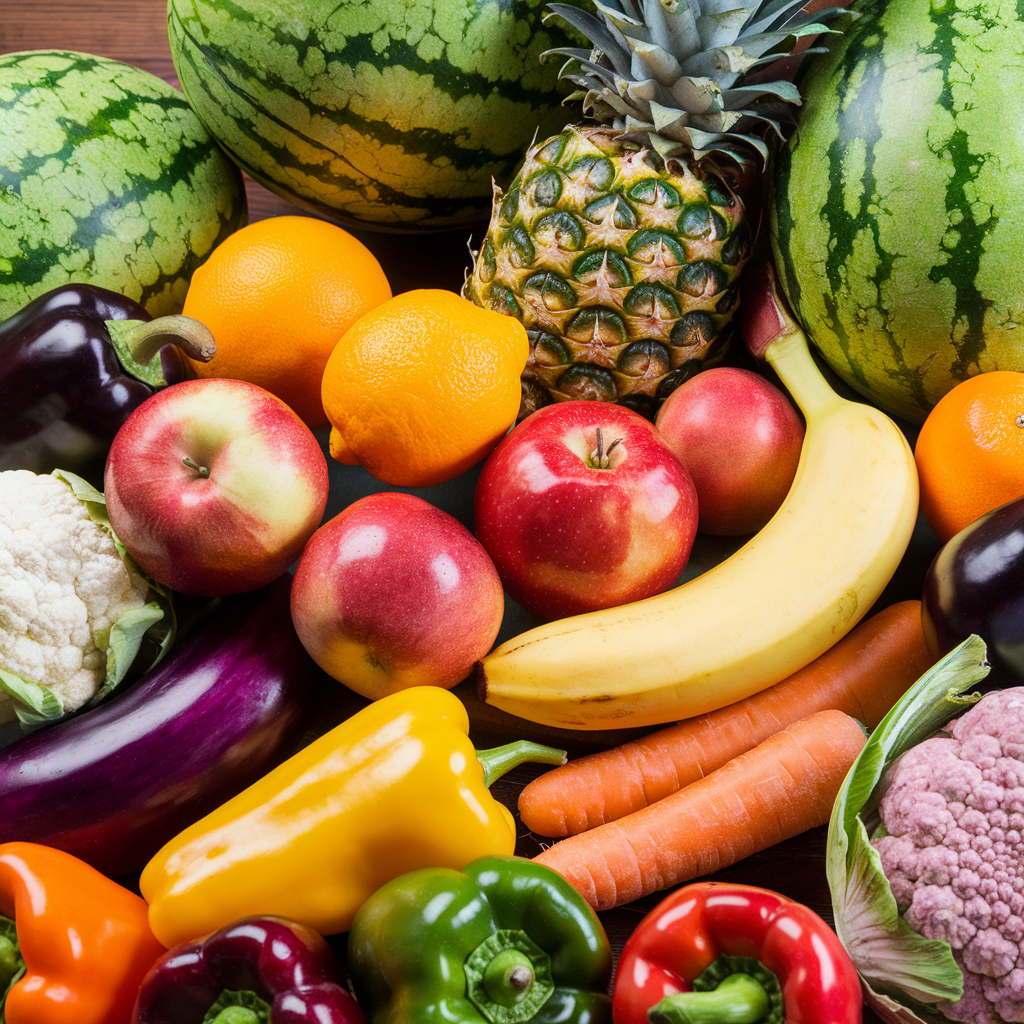 Fruits-Veg jigsaw puzzle in Nancee Johnson puzzles on TheJigsawPuzzles.com