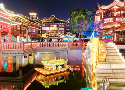 Chinese New Year in Shanghai, China jigsaw puzzle in Bridges puzzles on ...
