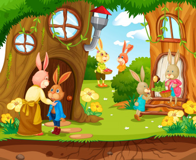 Rabbit City jigsaw puzzle in Kids Puzzles puzzles on TheJigsawPuzzles.com