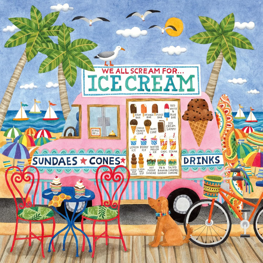 ice cream truck jigsaw puzzle in Pamela Merrill puzzles on ...